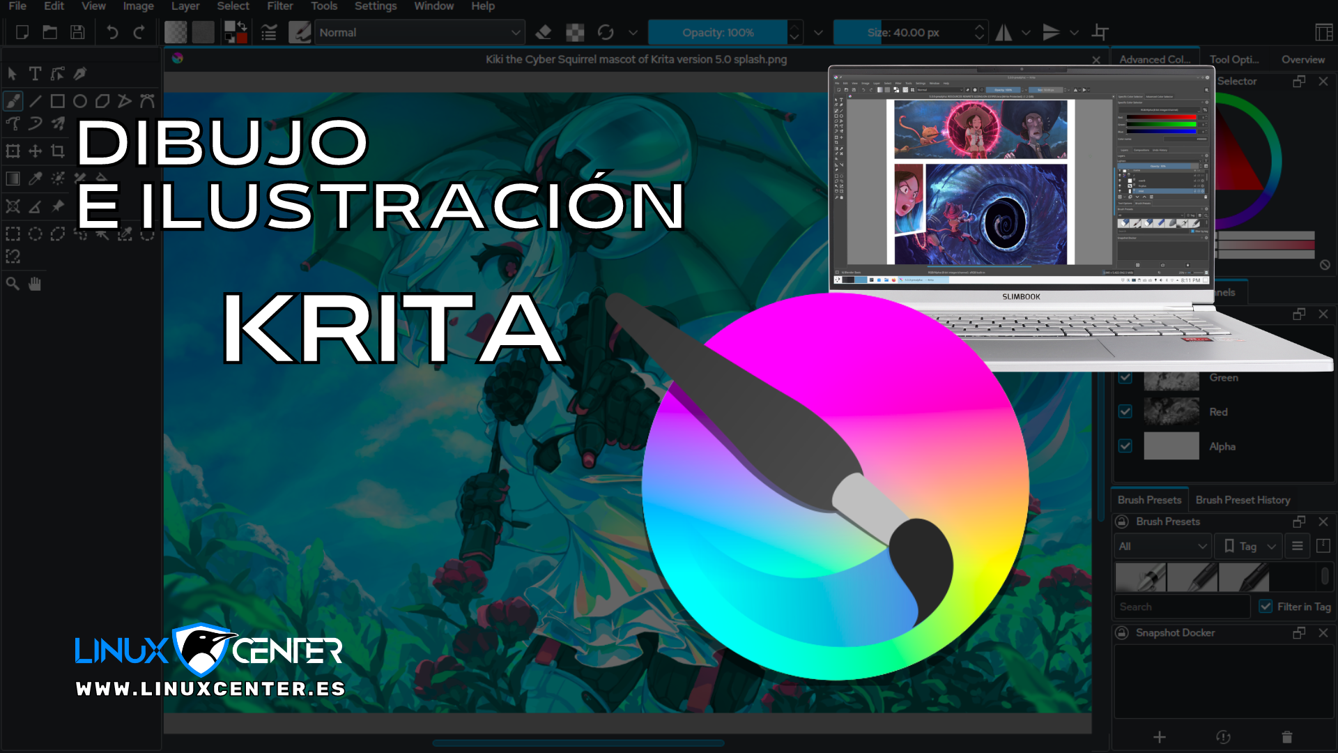 Linux Center Valencia - Krita: dibujo e ilustración digital